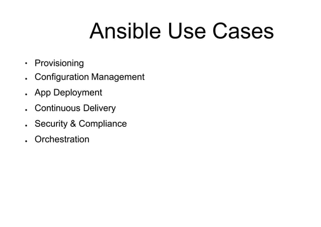 Ansible as configuration management tool for devops | PPT | Free Download