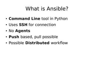 Ansible and CloudStack | PPT
