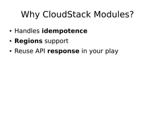 Ansible and CloudStack | PPT