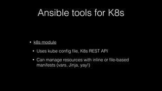 Ansible and Kubernetes | PDF | Cloud Computing | Internet