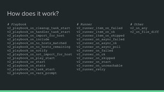 Ansible Callback Plugins | PDF