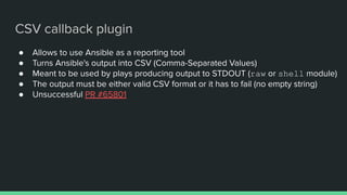 Ansible Callback Plugins | PPT