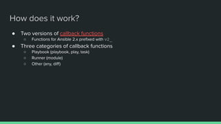 Ansible Callback Plugins | PDF