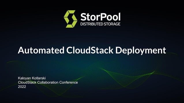 Automated CloudStack Deployment | PPT