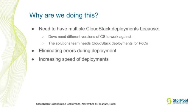 Automated CloudStack Deployment | PPT