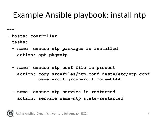 Ansible Playbook Example