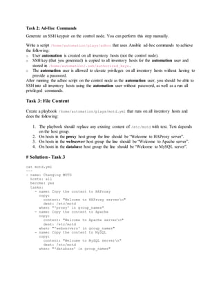 Ansible ex407 and EX 294 | PDF