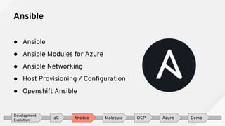 Ansible: Infrastructure as Code for OpenShift | PPTX