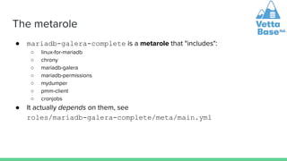 Automate MariaDB Galera clusters deployments with Ansible | PPT