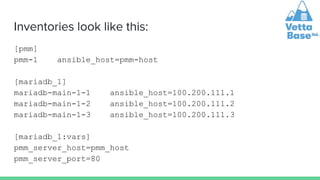 Automate MariaDB Galera clusters deployments with Ansible | PPT