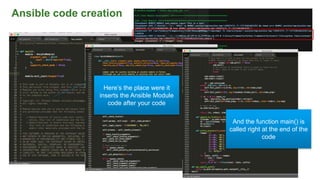 Ansible module development 101 | PPTX