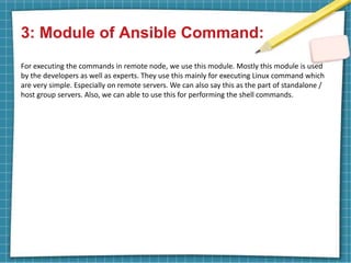 Top 5 Ansible modules | PPT