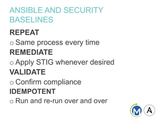 STIG Compliance and Remediation with Ansible | PPTX