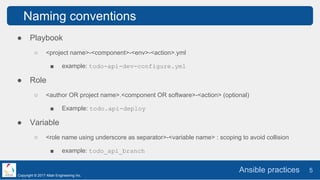Ansible practices | PDF