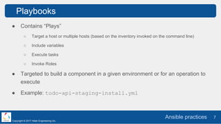 Ansible practices | PDF