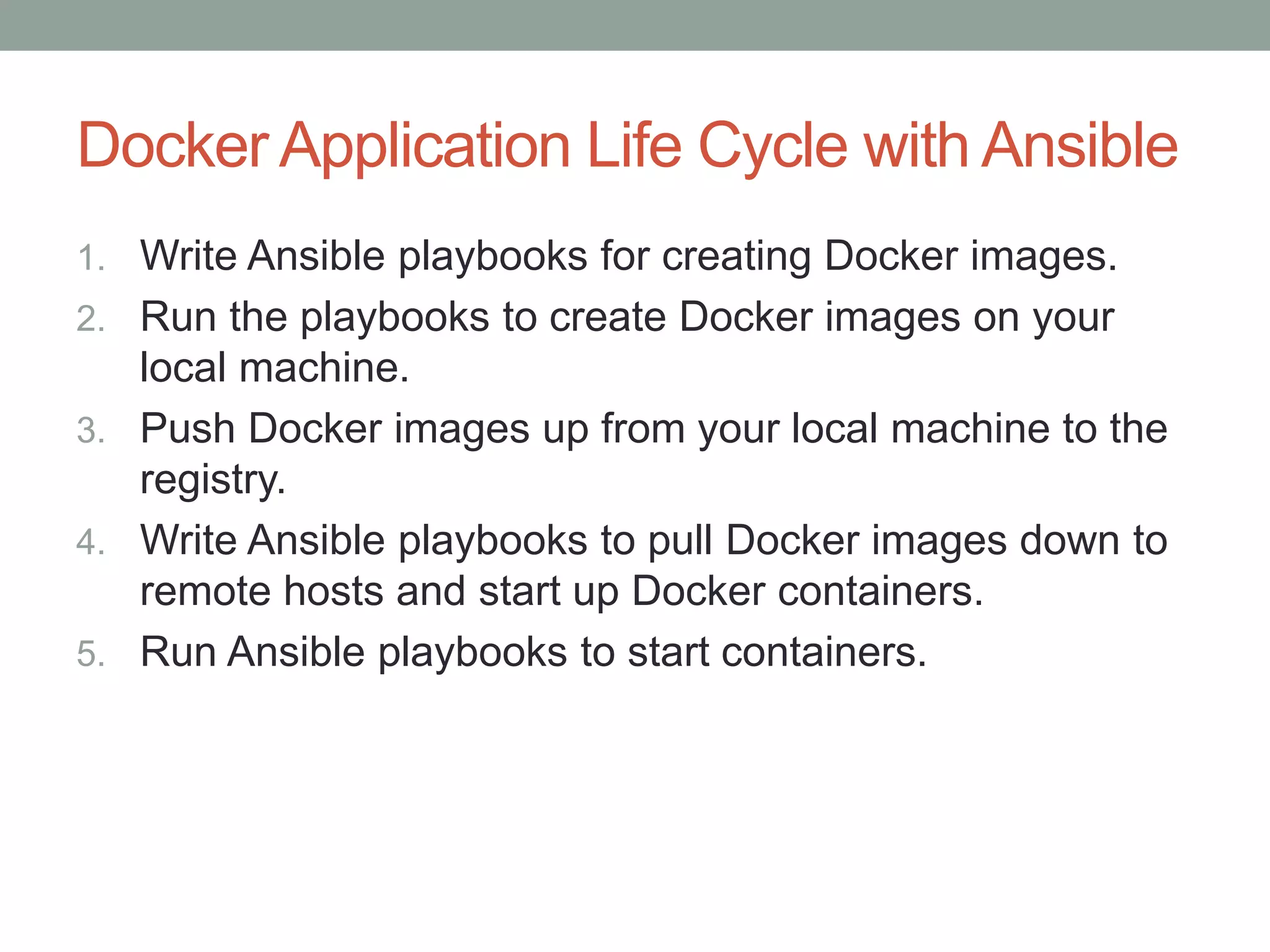 Ansible presentation | PPTX
