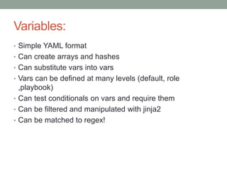 Ansible presentation | PPTX