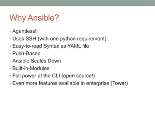 Ansible presentation | PPTX