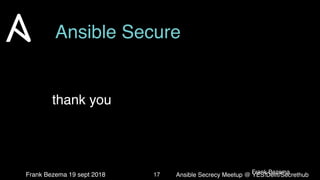 Ansible secure usage, deployment, secret vaults | PDF | Cloud Computing | Internet