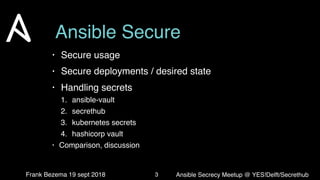 Ansible secure usage, deployment, secret vaults | PDF | Cloud Computing | Internet