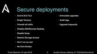 Ansible secure usage, deployment, secret vaults | PDF | Cloud Computing | Internet