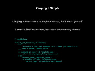 Ansible slackbot | PPT