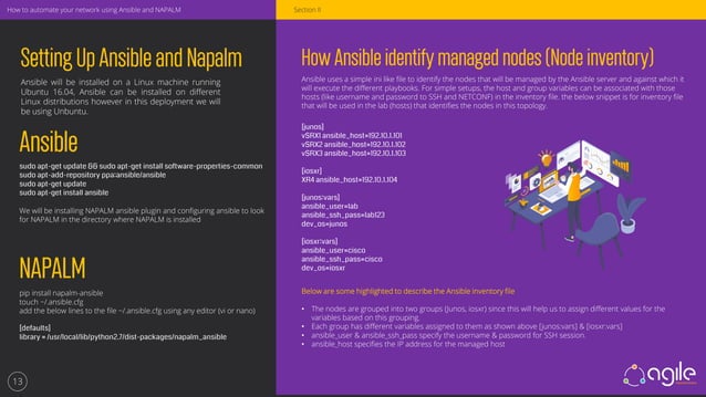 Automate Your Network With Ansible And Napalm Ppt