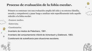 Ansiedad, y fobia escolar caracterticas y diferentes | PPTX