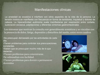 Ansiedad generalizada | PPTX
