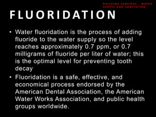 Water Fluridation & Defluridation | PPTX