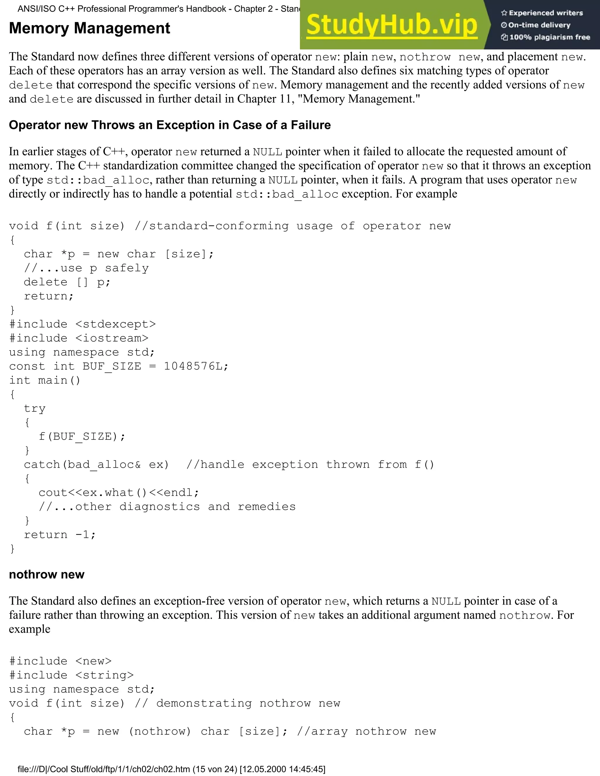 ANSI ISO C Professional Programmer S Handbook | PDF