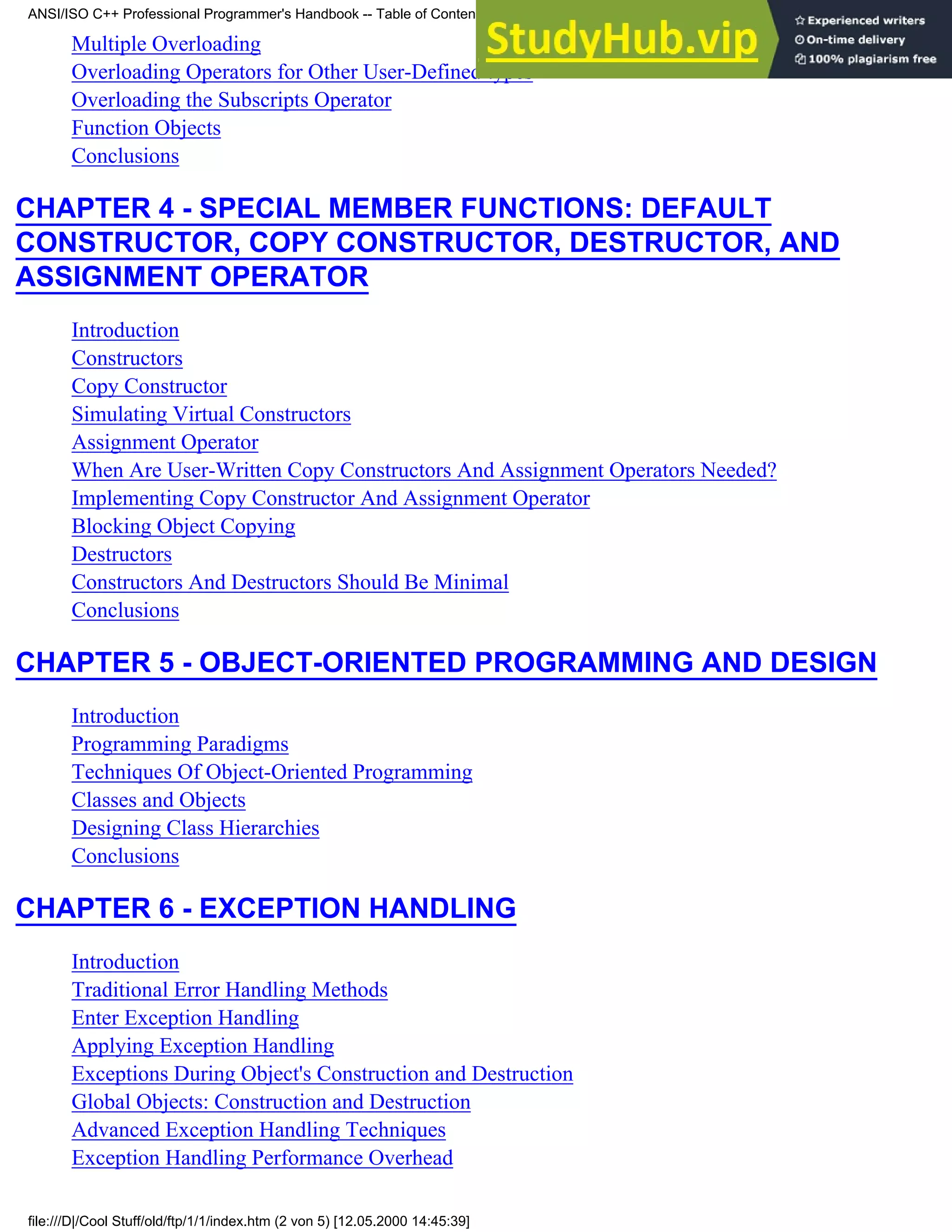 ANSI ISO C Professional Programmer S Handbook | PDF