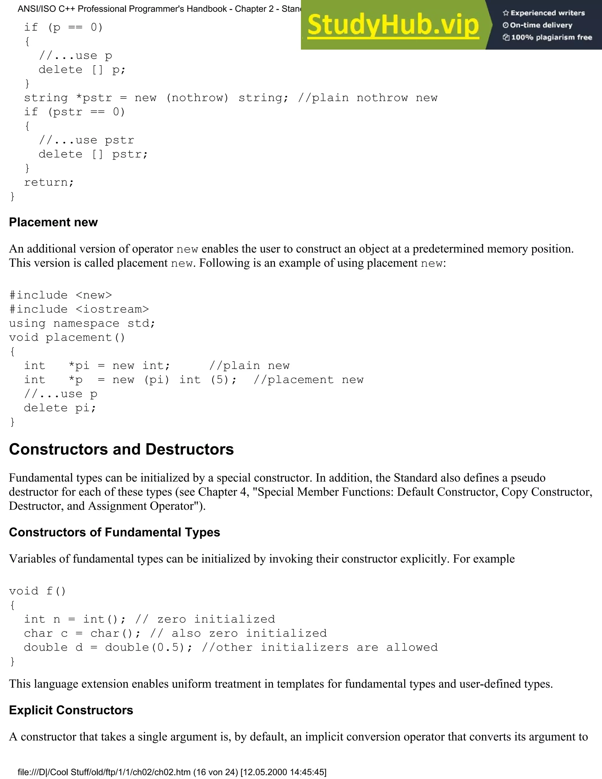 ANSI ISO C Professional Programmer S Handbook | PDF