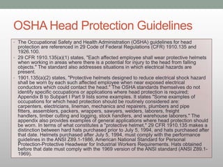 ANSI & OSHA Hard Hat Requirements | PPTX