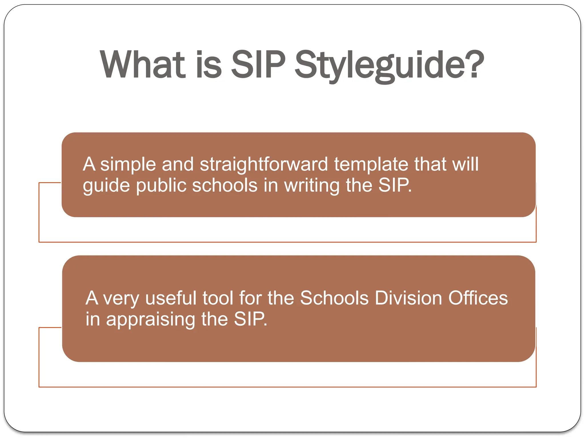Admin Presentation An SIP Style guide [Autosaved].pptx | Educational ...