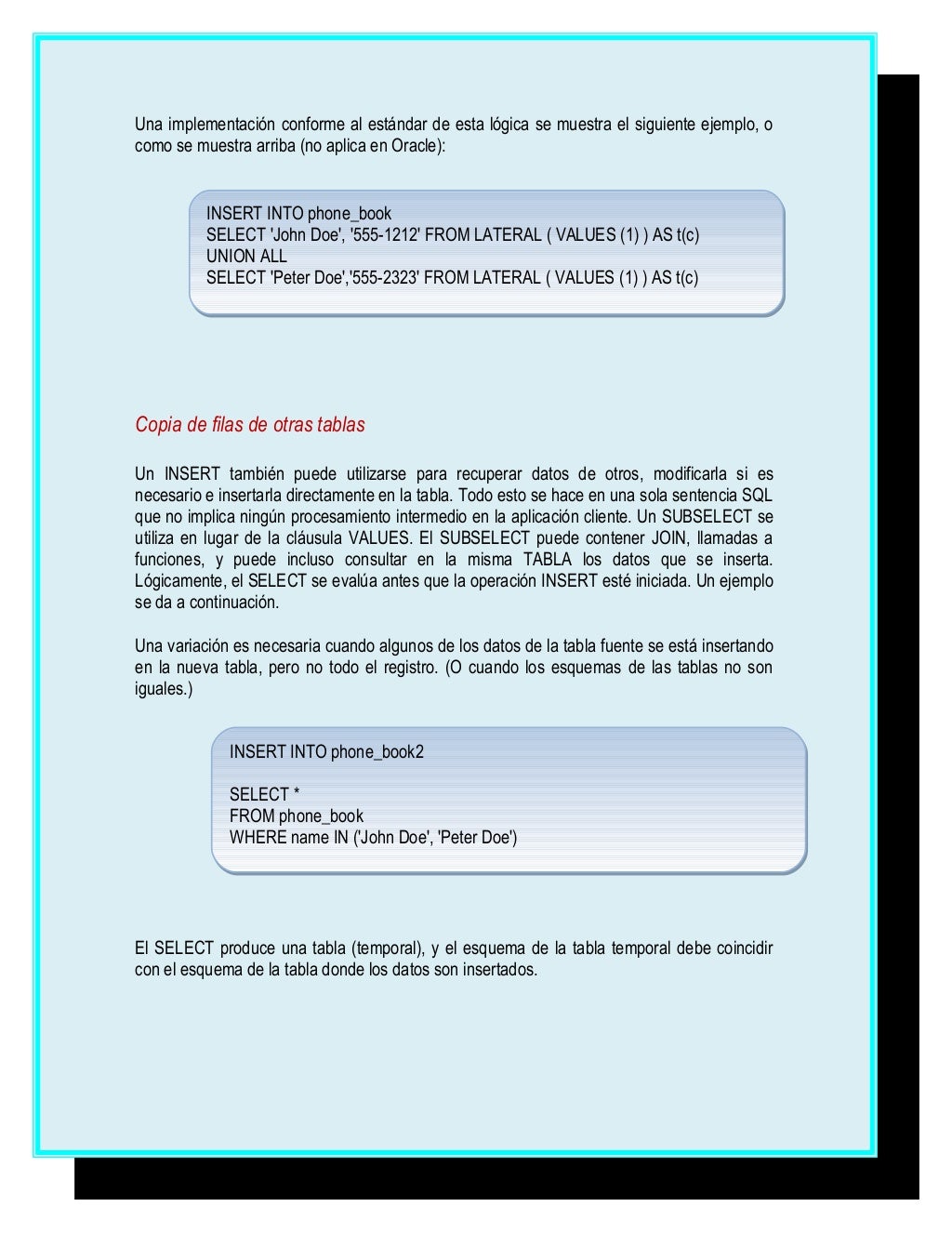 Ansi sql Ansi sql