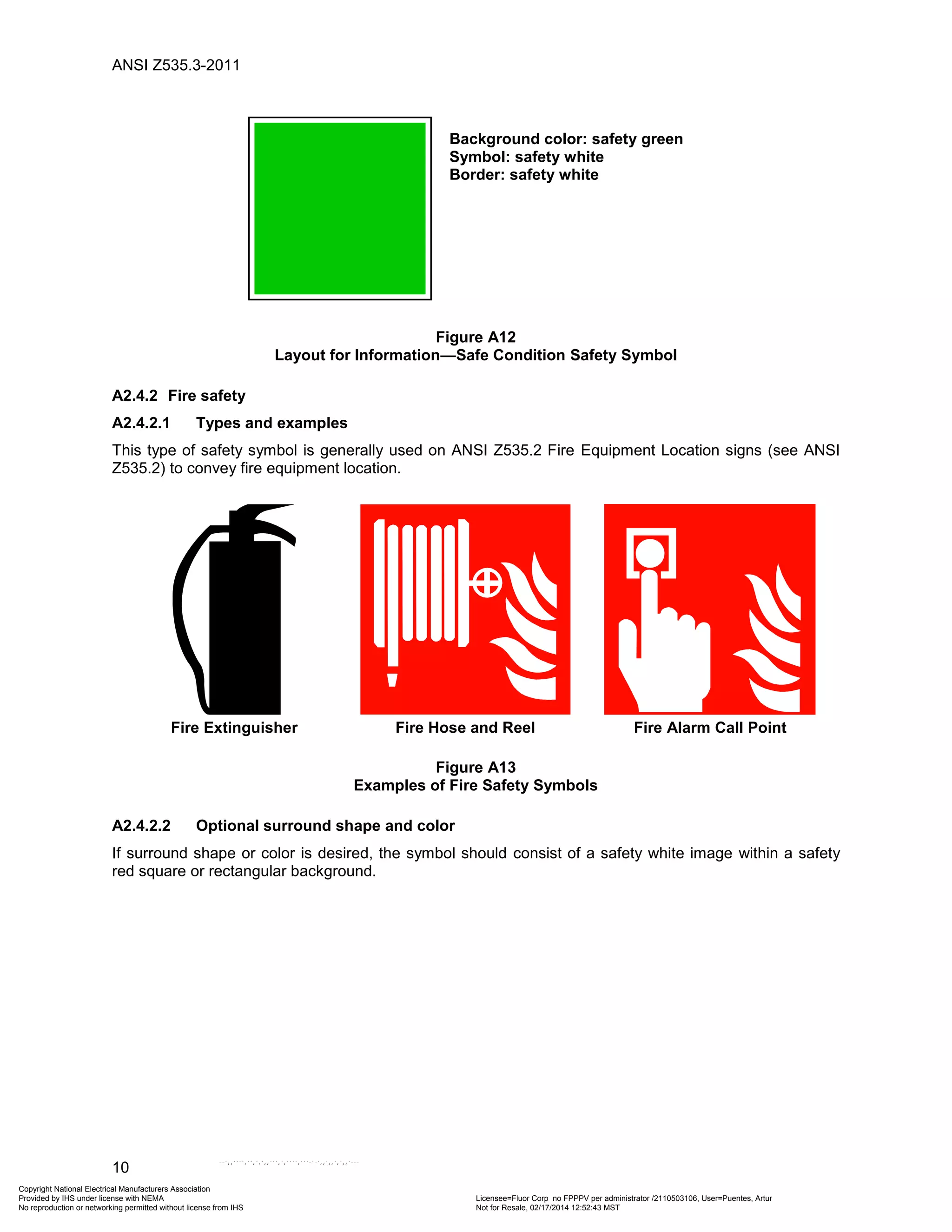 Ansi z535.3 2011 criteria for safety symbols | PDF