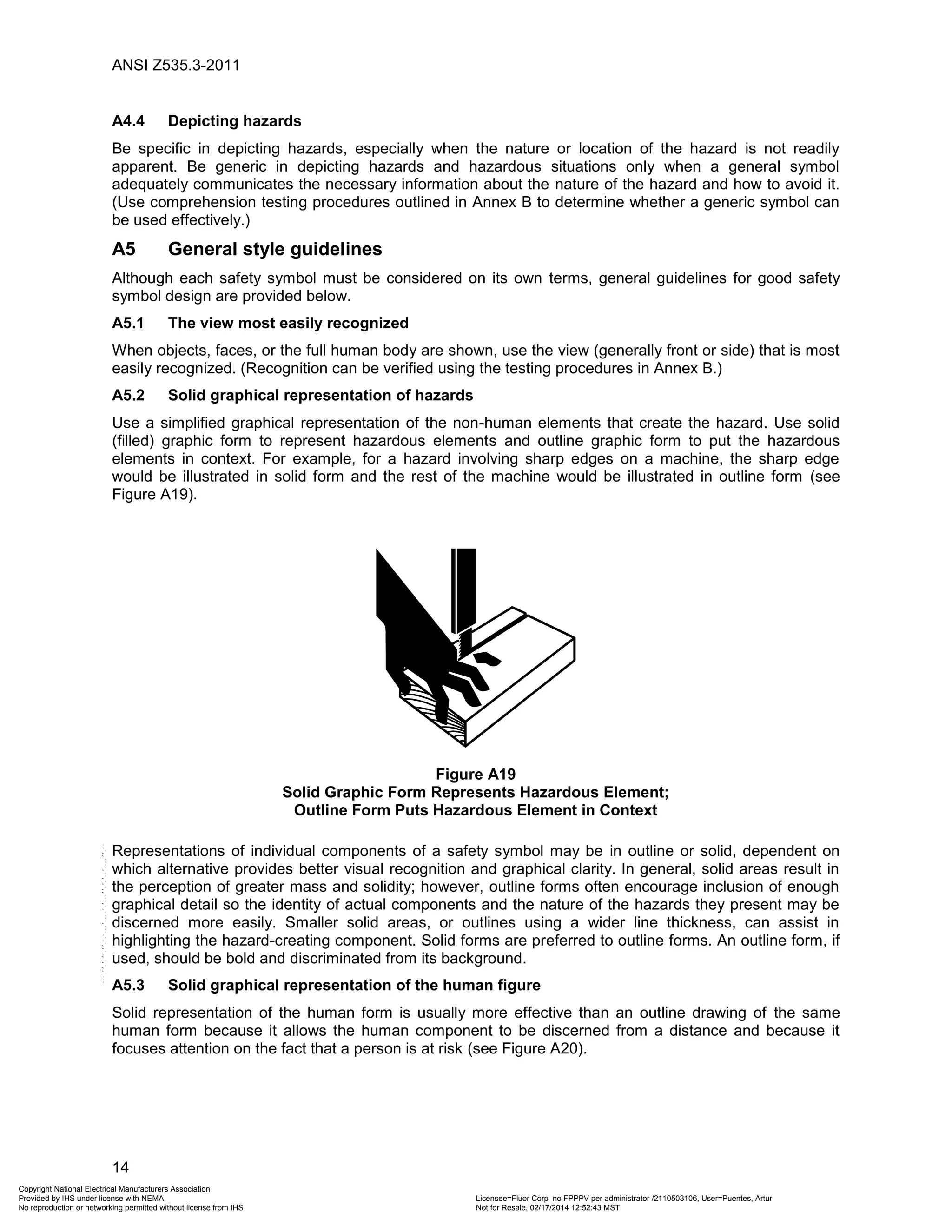 Ansi z535.3 2011 criteria for safety symbols | PDF