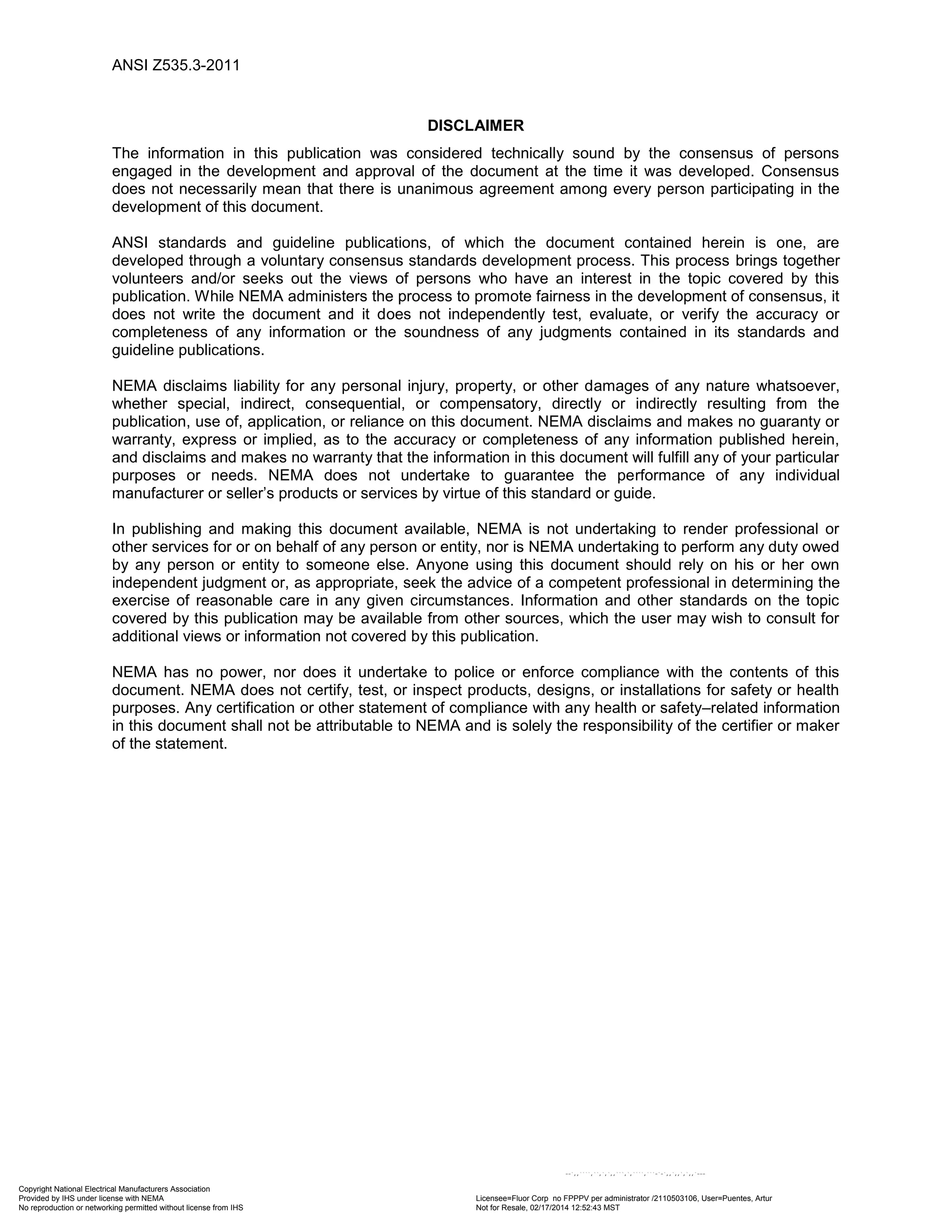 Ansi z535.3 2011 criteria for safety symbols | PDF