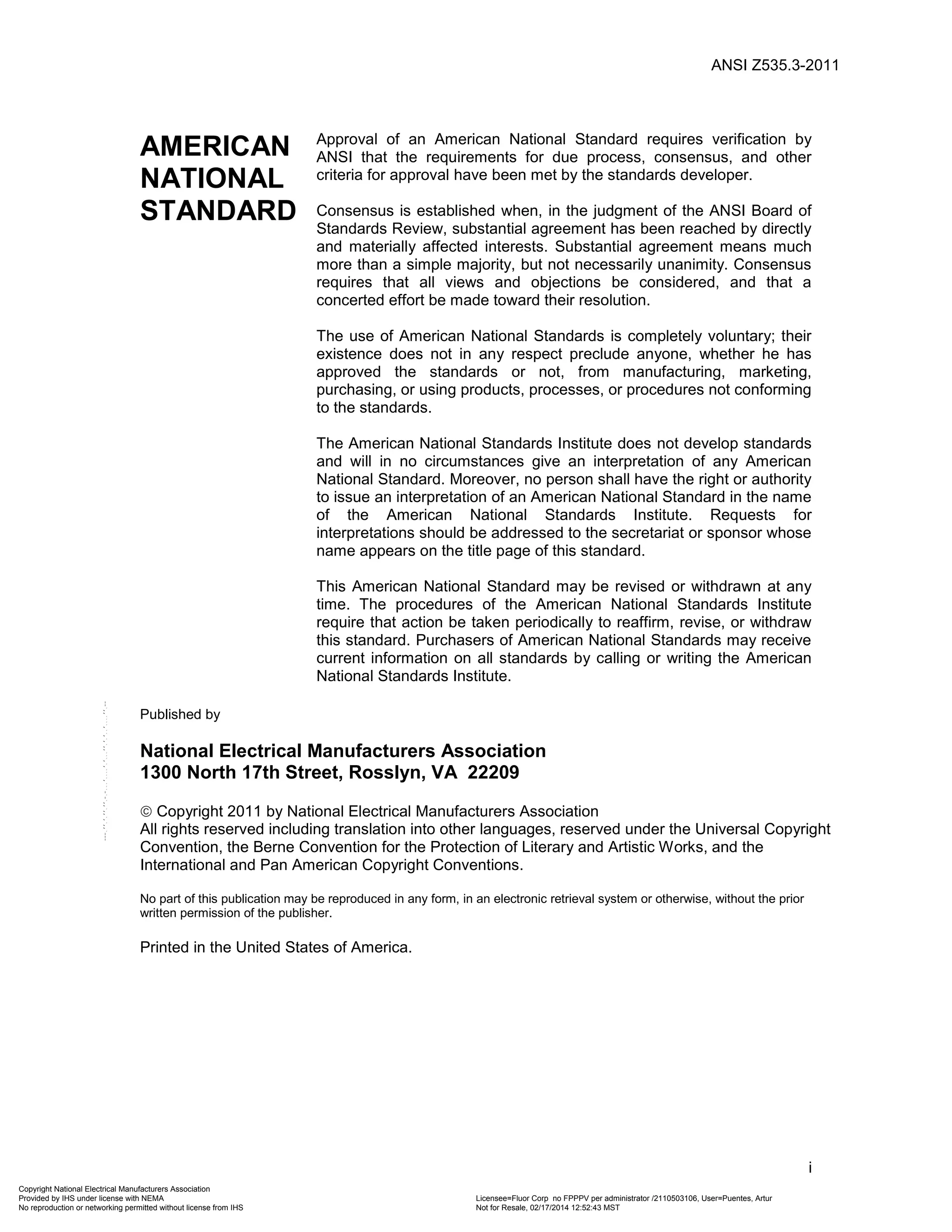 Ansi z535.3 2011 criteria for safety symbols | PDF