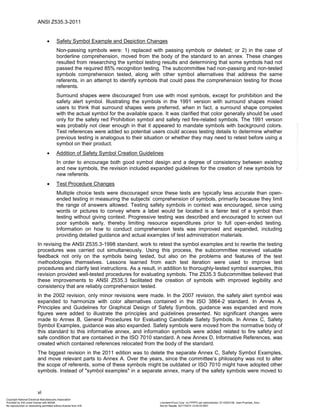 Ansi z535.3 2011 criteria for safety symbols | PDF