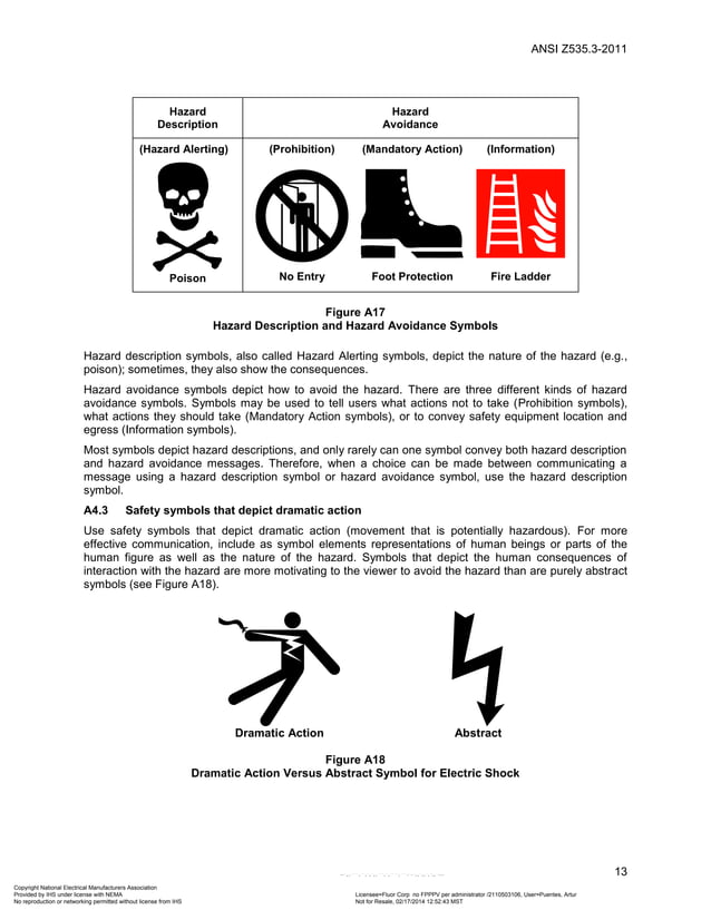 Ansi z535.3 2011 criteria for safety symbols | PDF