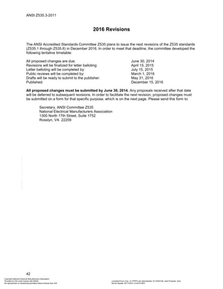 Ansi z535.3 2011 criteria for safety symbols | PDF