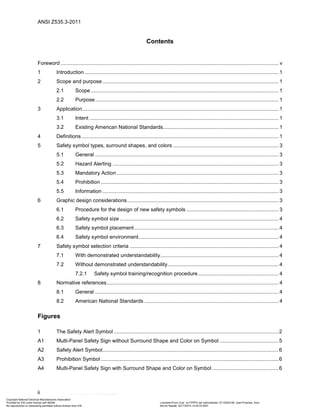 Ansi z535.3 2011 criteria for safety symbols | PDF