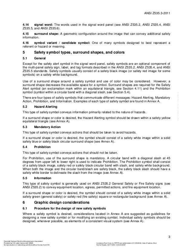 Ansi Z535 Safety Color Chart