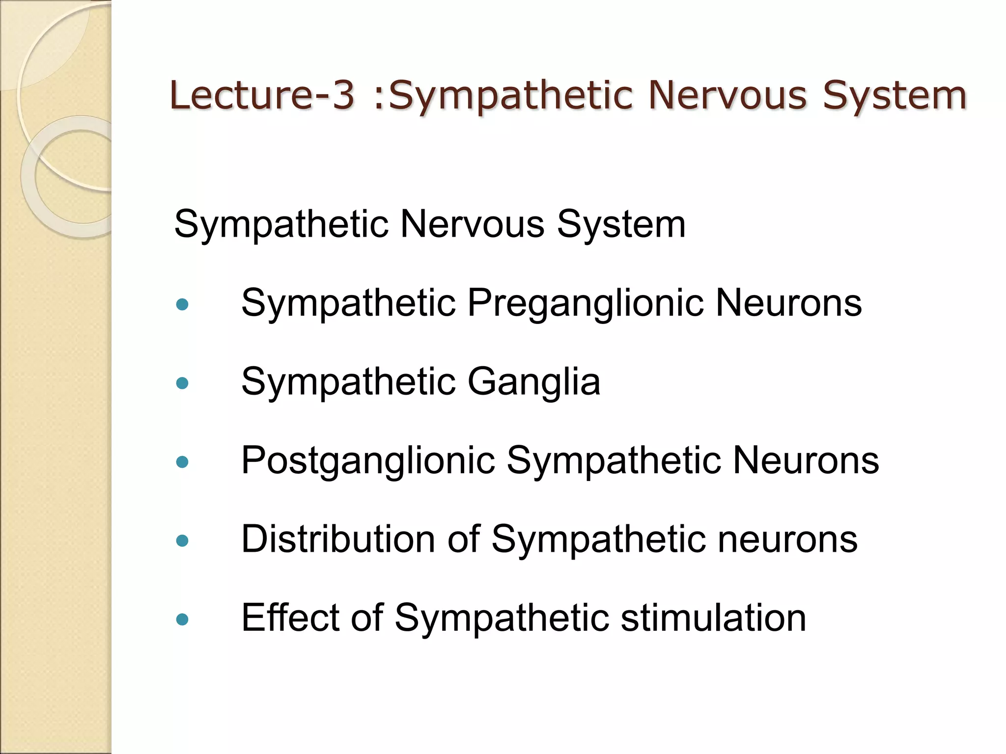 ANS_Lect-3.ppt | Brain and Nervous System Disorders | Diseases and Conditions