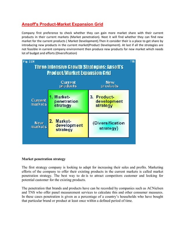Ansoff- | PDF