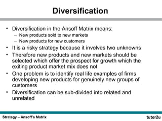 Ansoff | PPT