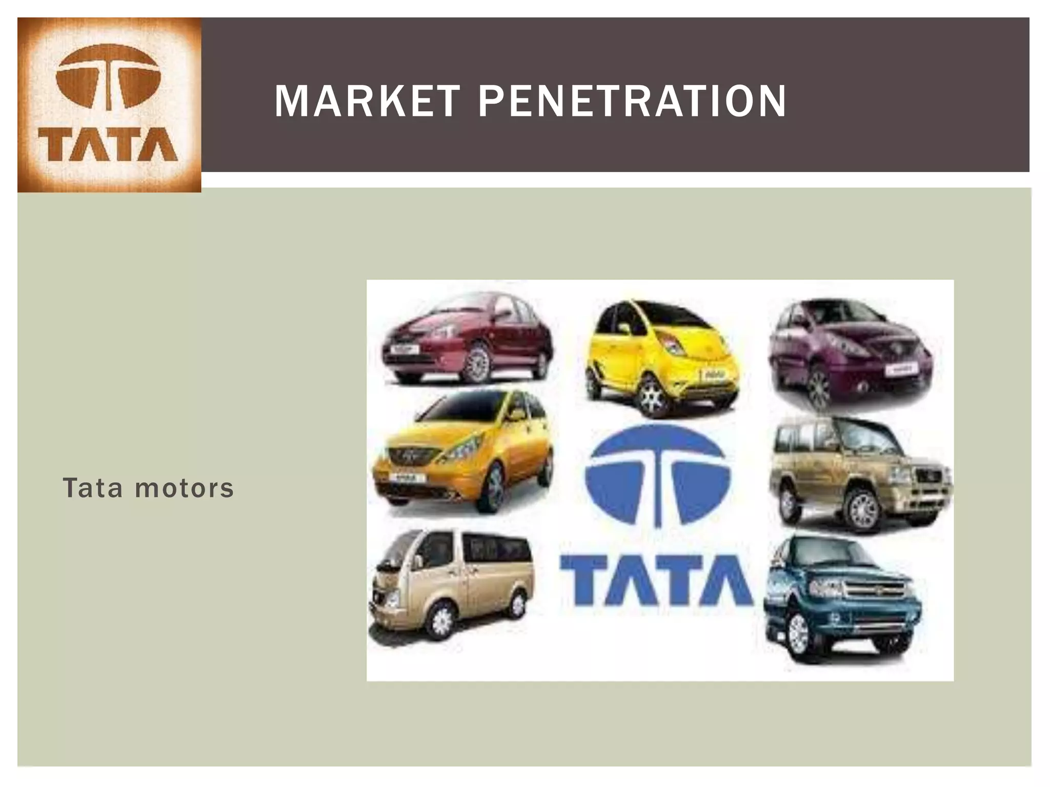 Ansoff's matrix ON TATA | PPTX
