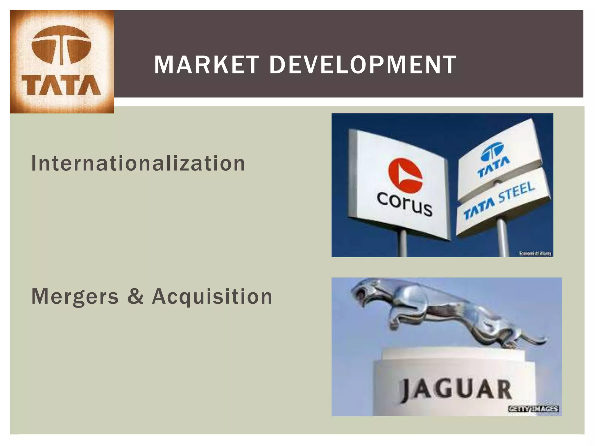 Ansoff's matrix ON TATA | PPTX